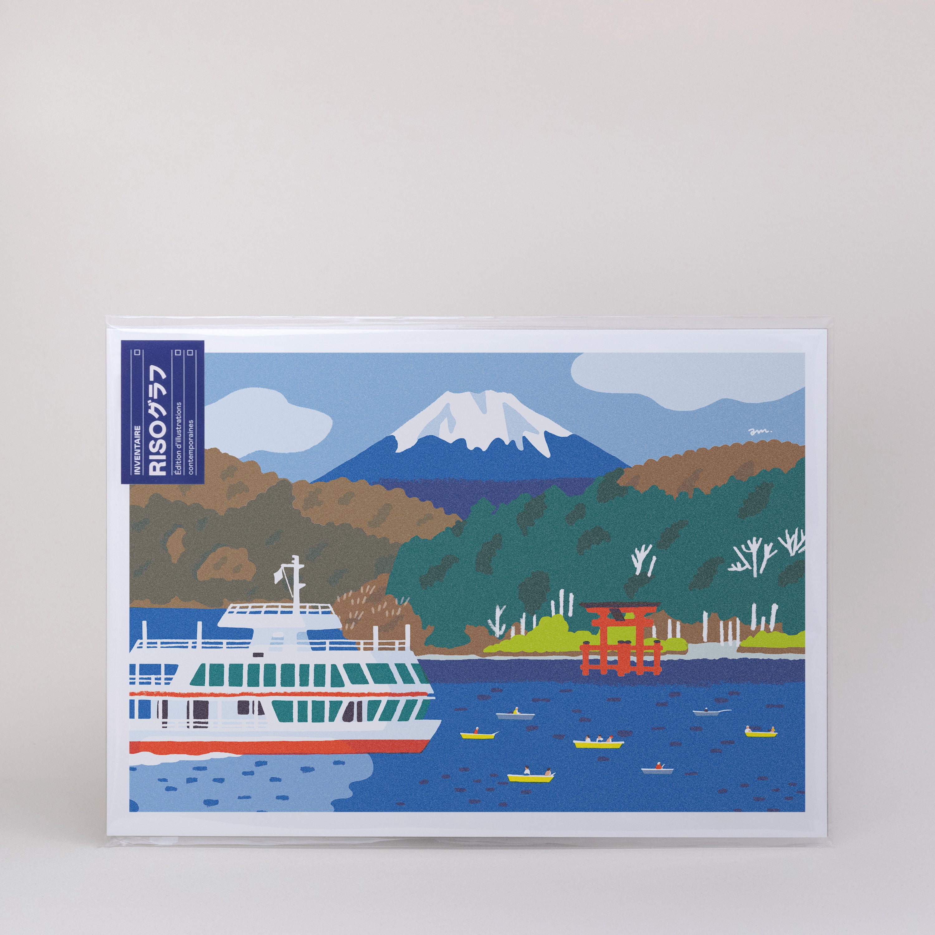 Risographie – Fujisan par Asako Masunouchi – DEJIMA