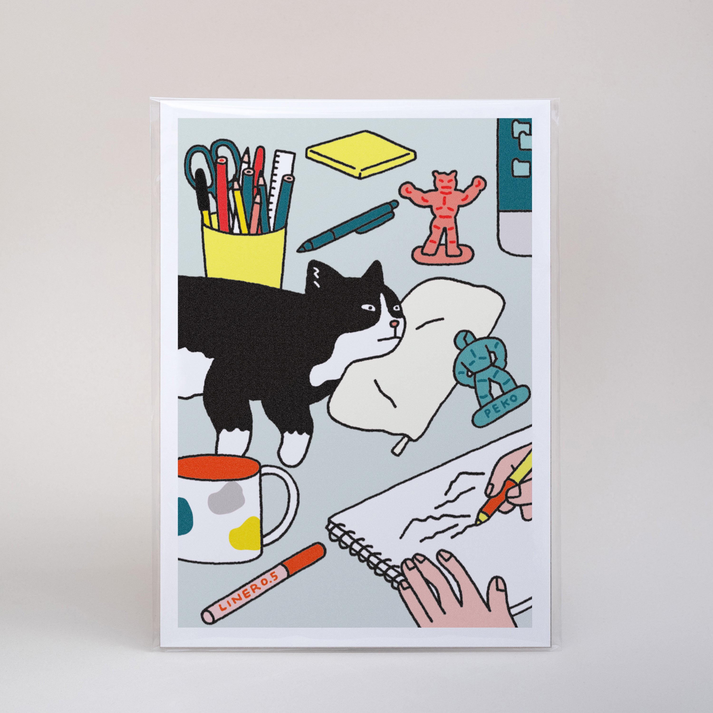 Risograph Print – Tsukue by Peko Asano – DEJIMA